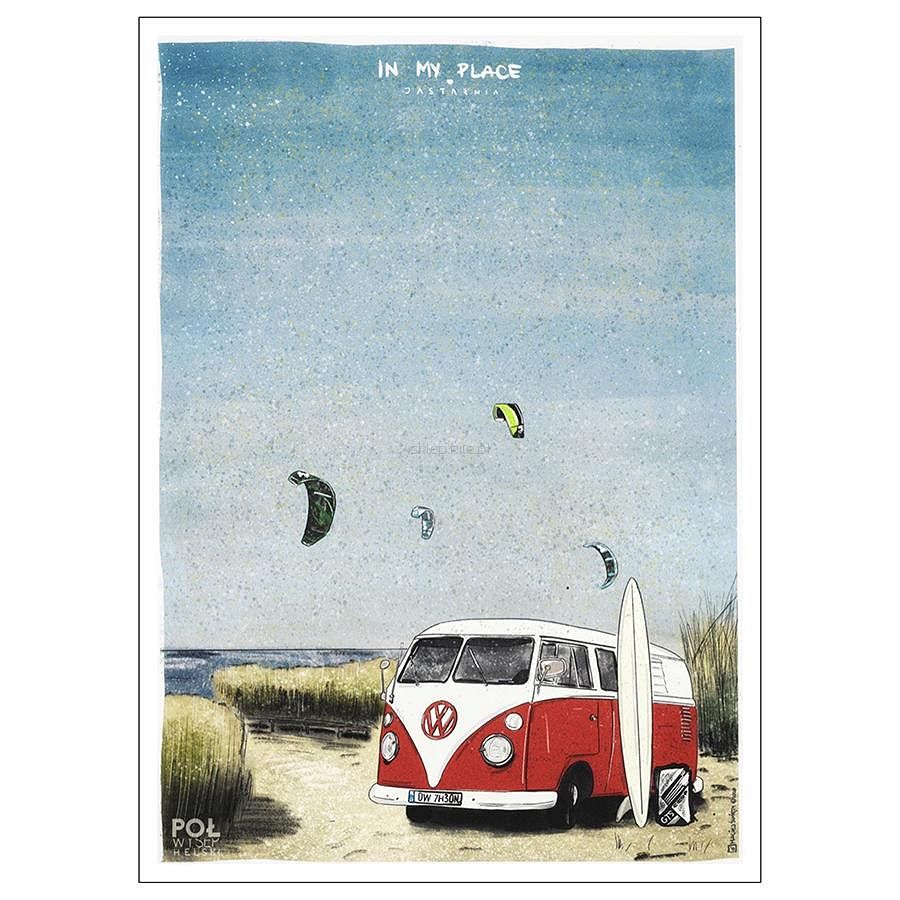 Plakat Jastarnia - Secret Kite Spot - Sklep Kite.pl